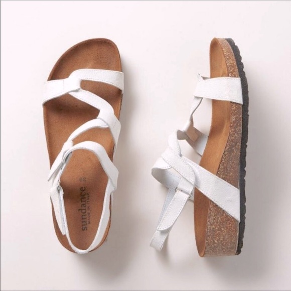 Sundance | Shoes | Sundance Womens White Shimmer Moon On The Water Cork ...